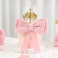 Large Bow Cake Topper: Decorative Ribbon Foam Dessert Decoration for ...