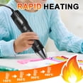 300W Mini Heat Gun, Portable Hot Air Gun with Nozzle, Fast Heating ...