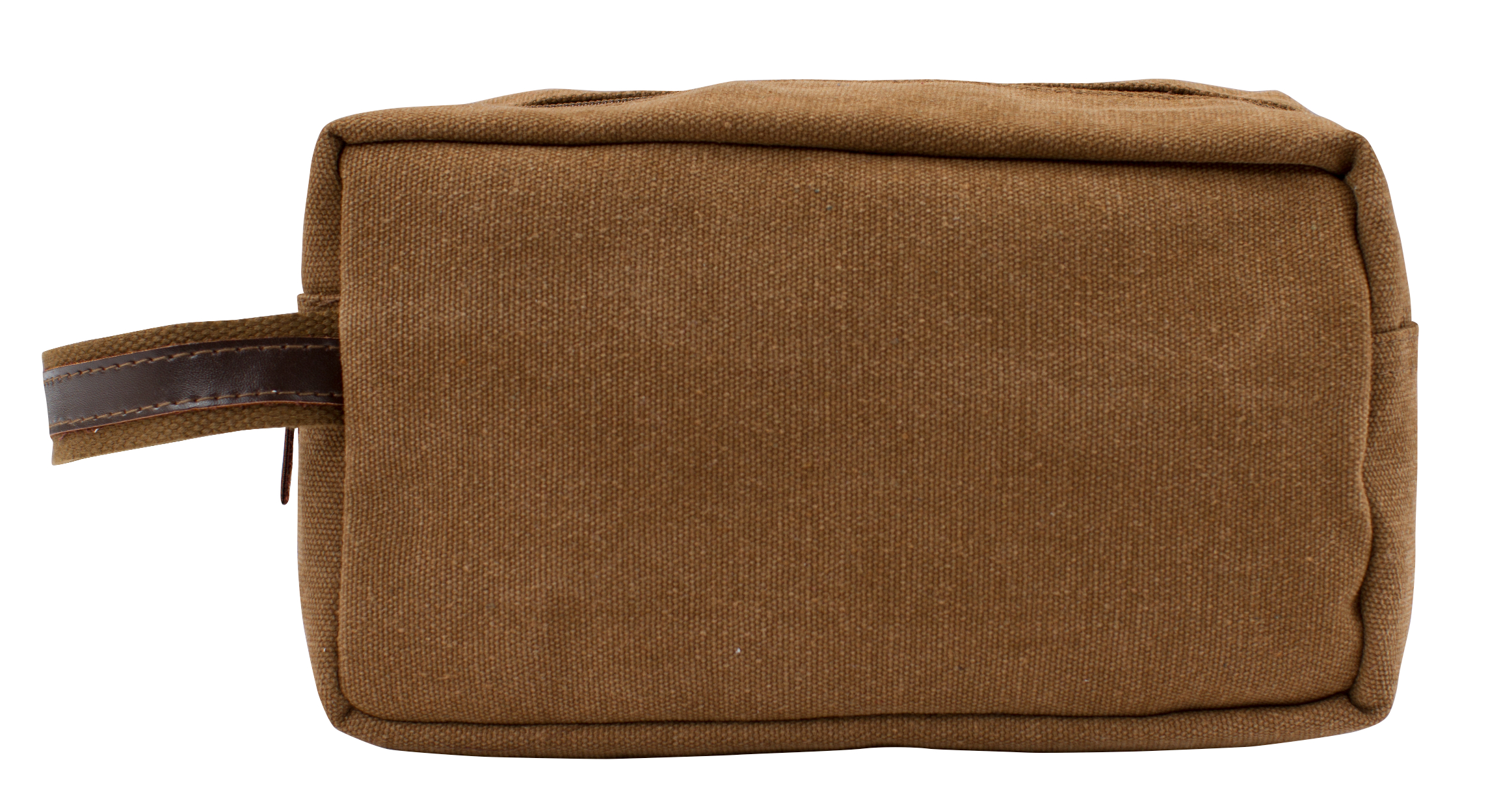 Canvas Dopp Kit with Faux Leather Trim, Men's Travel Toiletry Bag ...