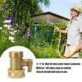 3/4 Inch Brass Garden Hose Shutoff Valve - Heavy Duty Single Way Ball ...