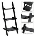 3 Tier Leaning Rack Wall Ladder Book Shelf Bookcase Storage Display ...