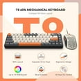 RK-T8PR0 Wired 65% Mechanical Gaming Keyboard and Combo with Backlit ...