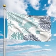 Flags for Outside 3x5 ft Teal Crab Outdoor Flags Double Sided Grommets ...