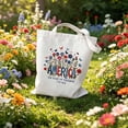4th of july Patriotic Canvas Tote Bag, 250th Anniversary Lightweight ...