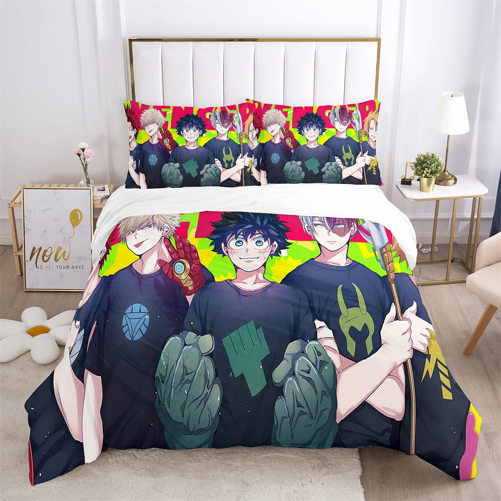 Novelty My Hero Academia Bedding Bed Set Twin Full Queen King Size 1 ...