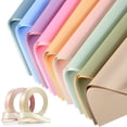 36 Sheets Double Color Flower Wrapping Paper with Ribbons, Floral ...