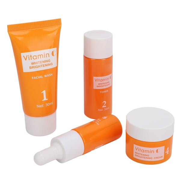 Kit Completo De Cuidado Facial Con Vitamina C, Reafirmante De La Piel Kit De Cuidado De La Piel ...