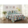 The Pioneer Woman Multi-Color Floral Patchwork Cotton Full/Queen Quilt ...