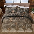 Realtree Max 4 Camo Queen Comforter Set 3 Piece Polycotton Rustic ...