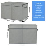 Large Foldable Toy Box - Kids Storage Organizer for Bedroom, Playroom ...