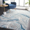 SAFAVIEH Meadow Joey Wavy Marble Area Rug, Blue/Grey, 8' x 10 ...