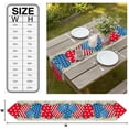 4 of July Table Runner Linen Burlap Table Runner 72 Inches Long ...