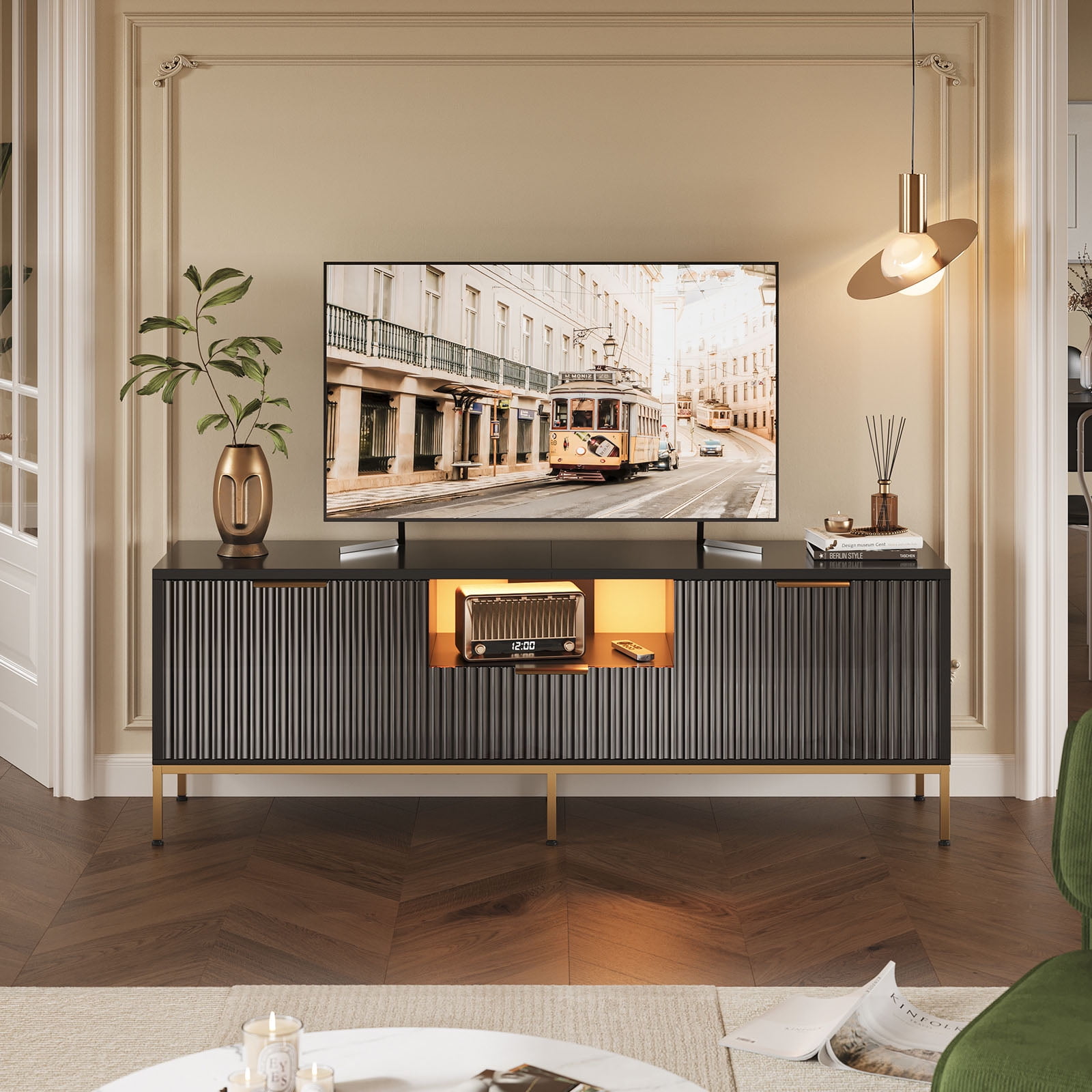 Click here for Bestier 55 Led Tv Stand  Television Console Table... prices