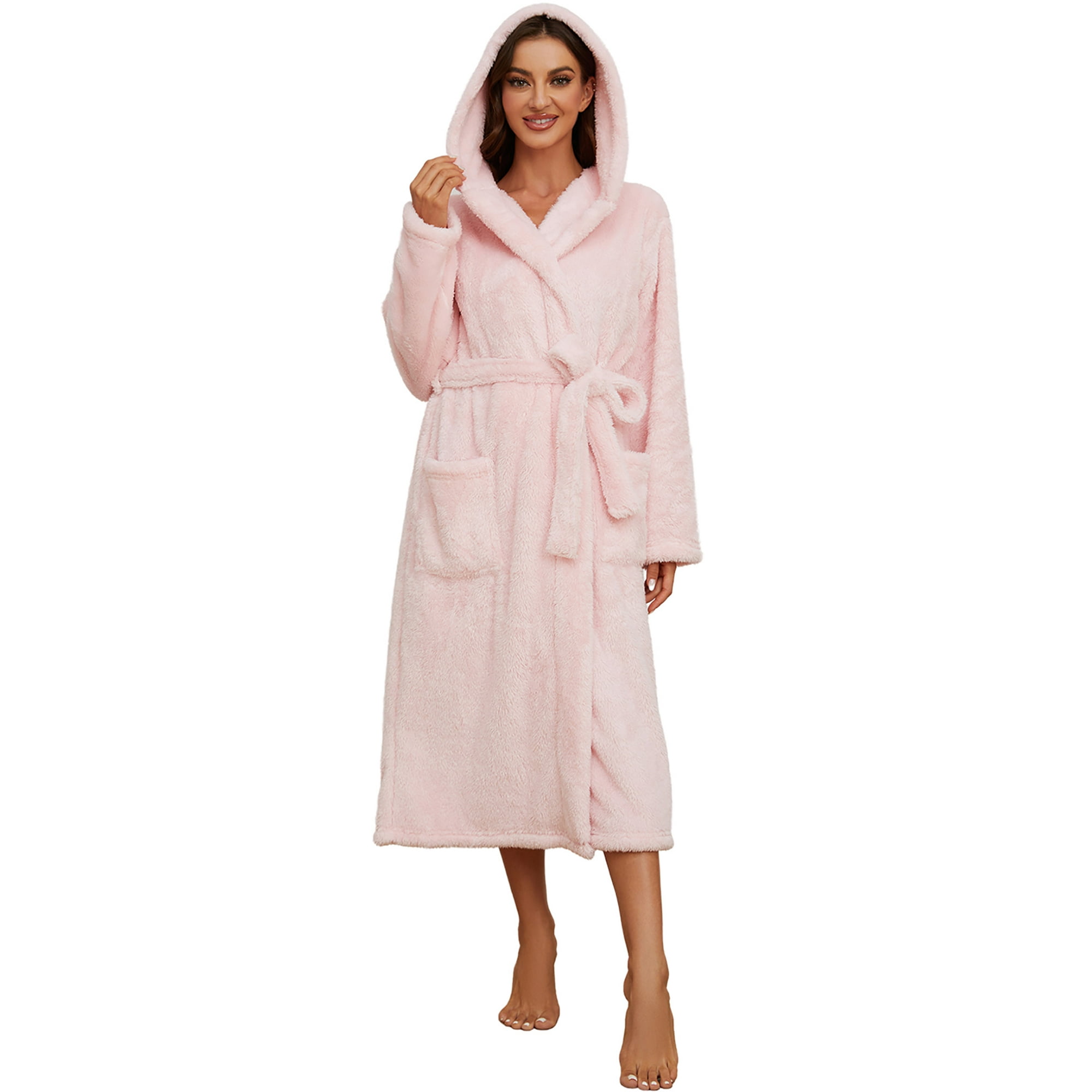 Click here for Heartnice Womens Hooded Fleece Robe  Long Fluffy T... prices