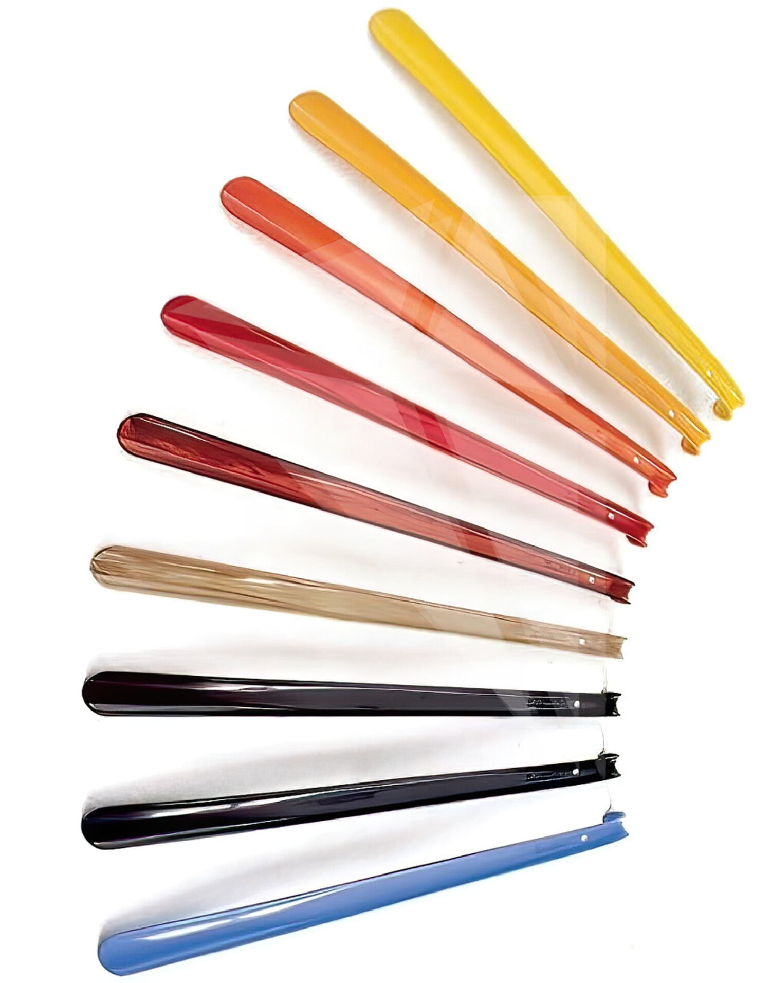 24-Inch Plastic Long Handled Shoe Horn w/ Hook Handle (10 Colors ...