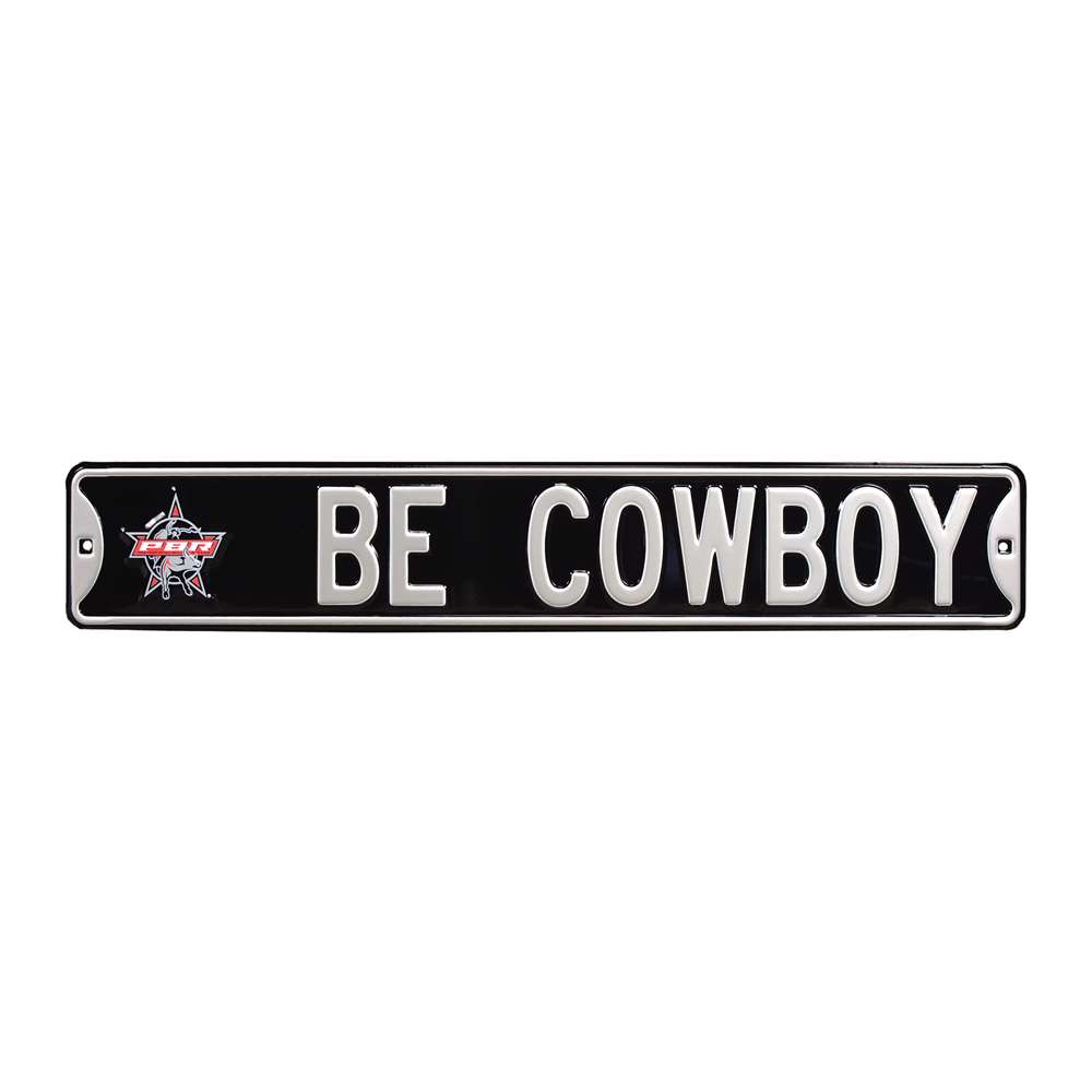PBR Logo Steel Street Sign with Logo-BE COWBOY - Walmart.com