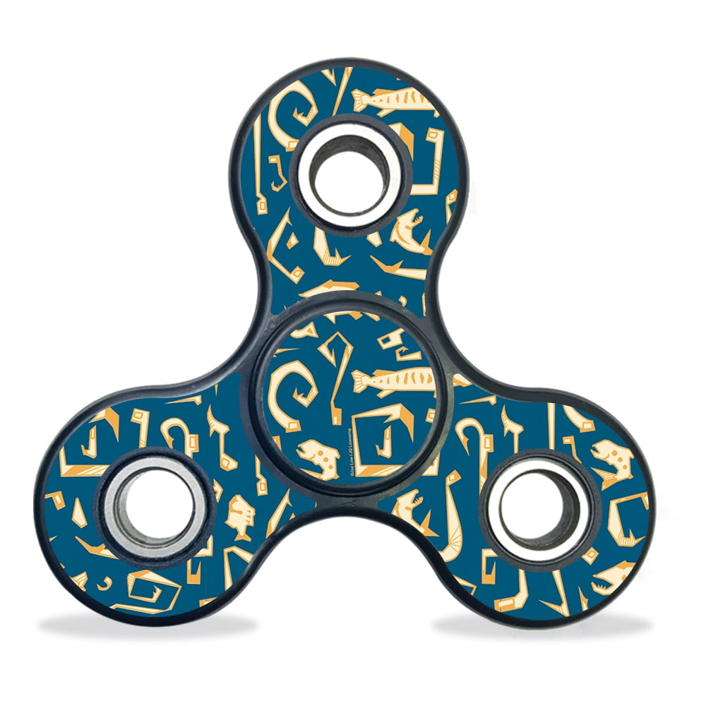 Skin Decal Wrap Compatible With Fidget Hand Tri-Spinner Deco Fish ...