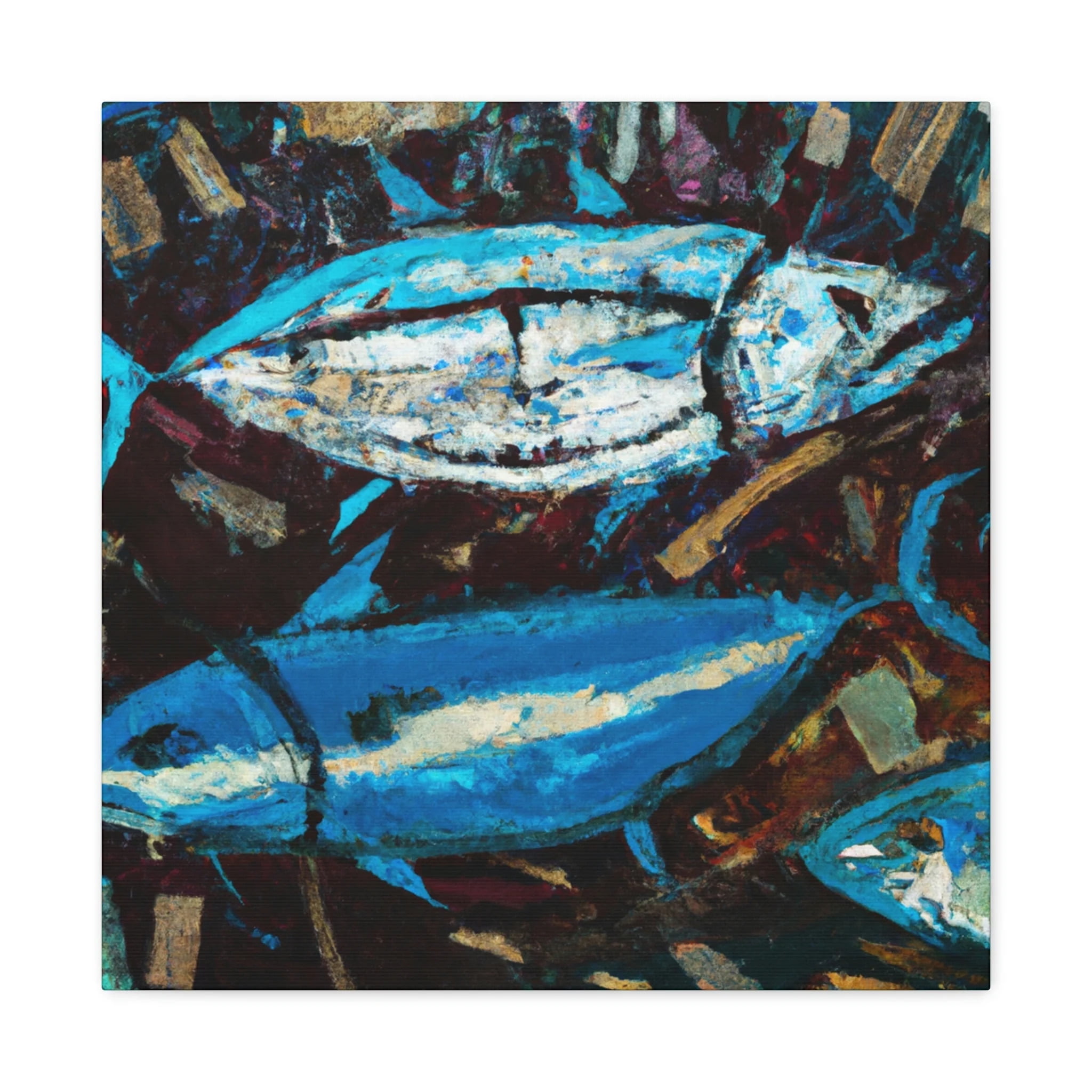 Tuna in Abstract Form - Canvas - Walmart.com