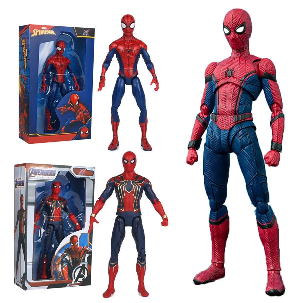Marvel SHF Spiderman PS4 Premium Suit PVC Action Figure Red and Blue ...