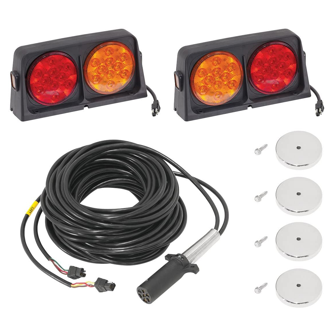 Wesbar 54003-041 Deluxe AG LED Transport Light Kit with Brake Light ...