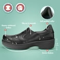 Hawkwell Pro Leather Nurse Clogs for Women - Lightweight Slip Resistant ...