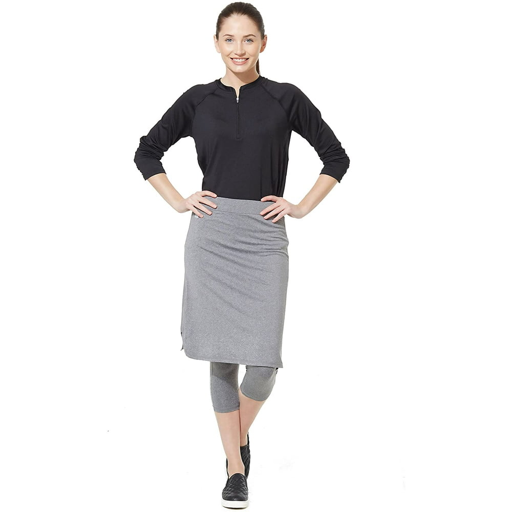 Snoga Athletics - Snoga Cropped Shirttail Workout Skirt with 3/4 ...