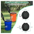 5 Gallon Bucket Toilet Seat with Cushion & Lid - Camping Portable ...