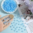 1500Pcs Transparent Acrylic Beads Horizontal Hole Mixed Letters Flat ...