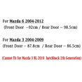 4Pcs Window Weatherstrip Sealing Belts Trim For Mazda 6 2004-2012 Side ...