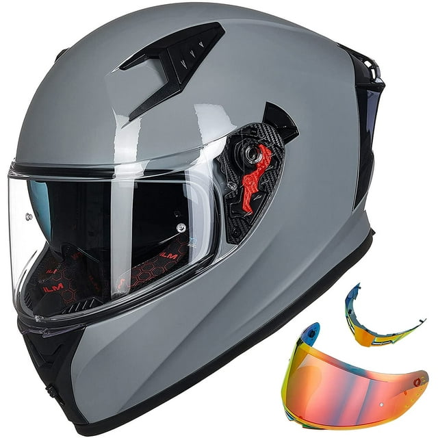 ILM Motorcycle Helmet Full Face with Pinlock Compatible Clear&Tinted ...