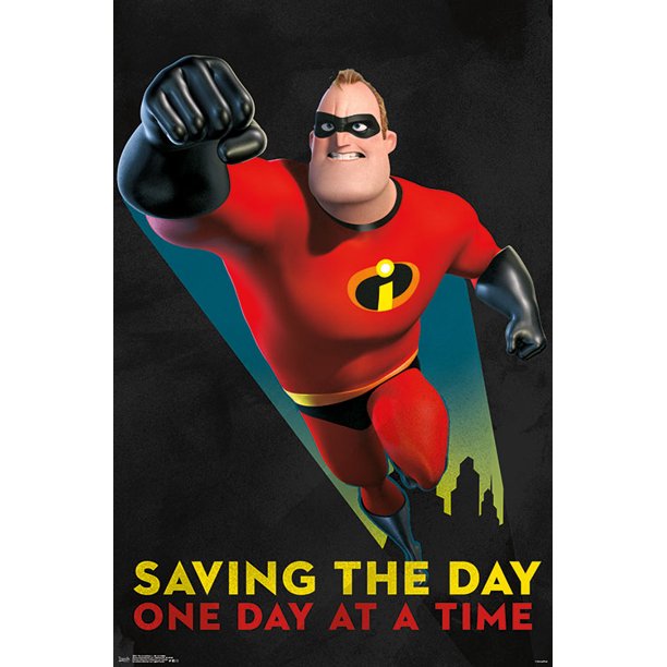 Disney Pixar The Incredibles 2 - Mr. Incredible Wall Poster, 22.375" x ...