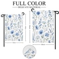 Blue Flower Garden Flags for Outside Wildflower Spring Plant Double ...