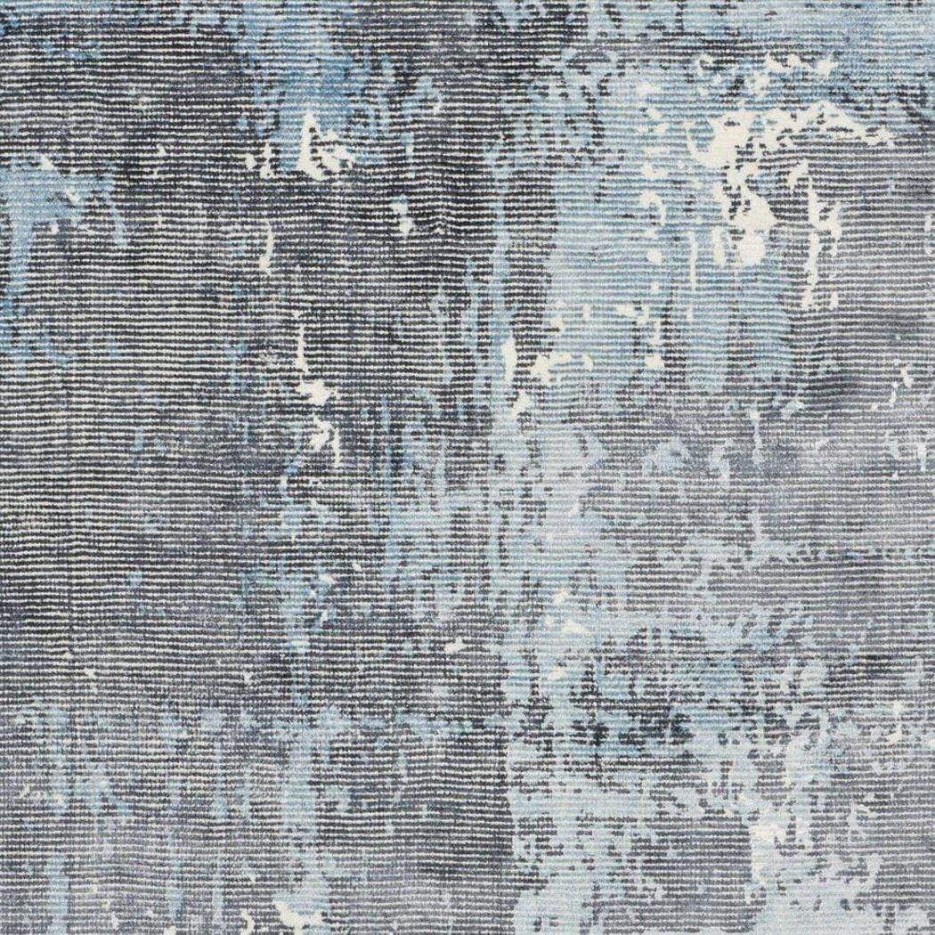 Fuller Ocean Blue Grey Solid Handmade Wool Rug By Linie Design ...