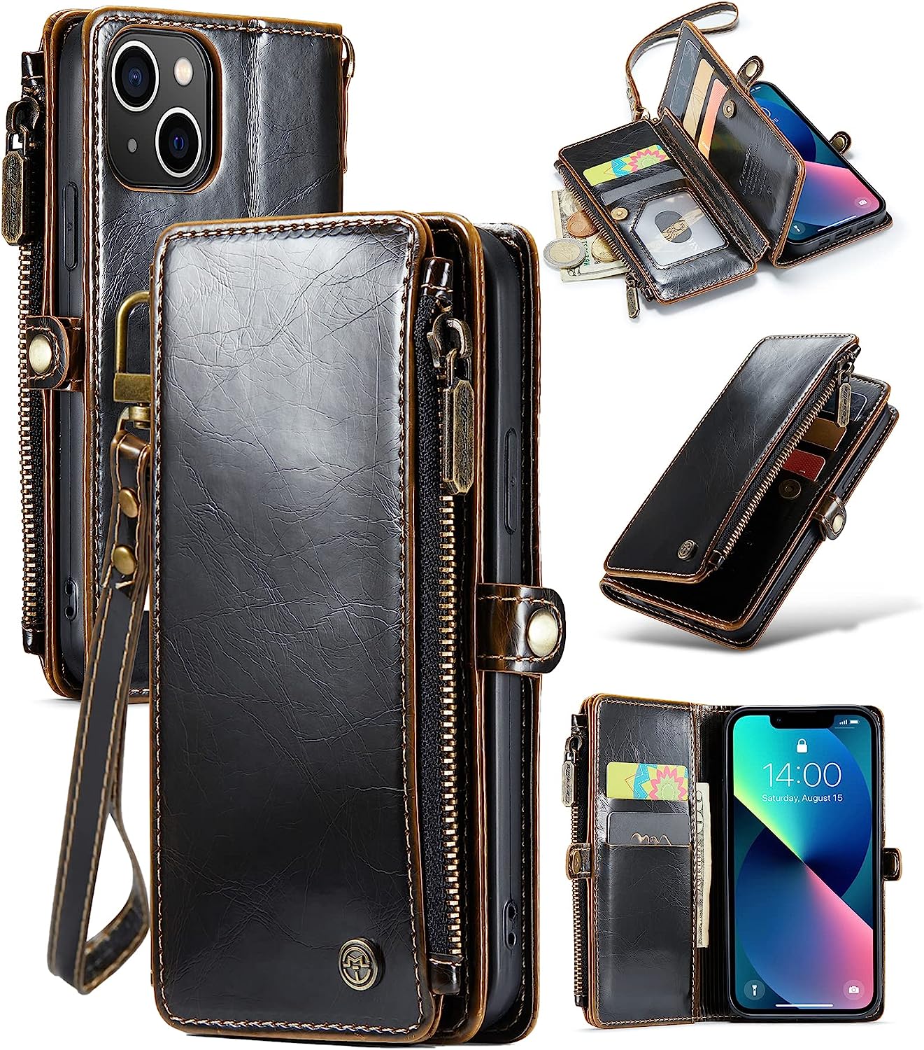 for iPhone 13 Mini Case Wallet, iPhone 13 Mini Wallet Case for Women ...