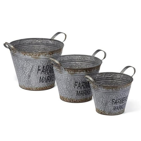 IMAX Z17240-3 Farmers Market Planters - Gray, Set of 3 - Walmart.ca