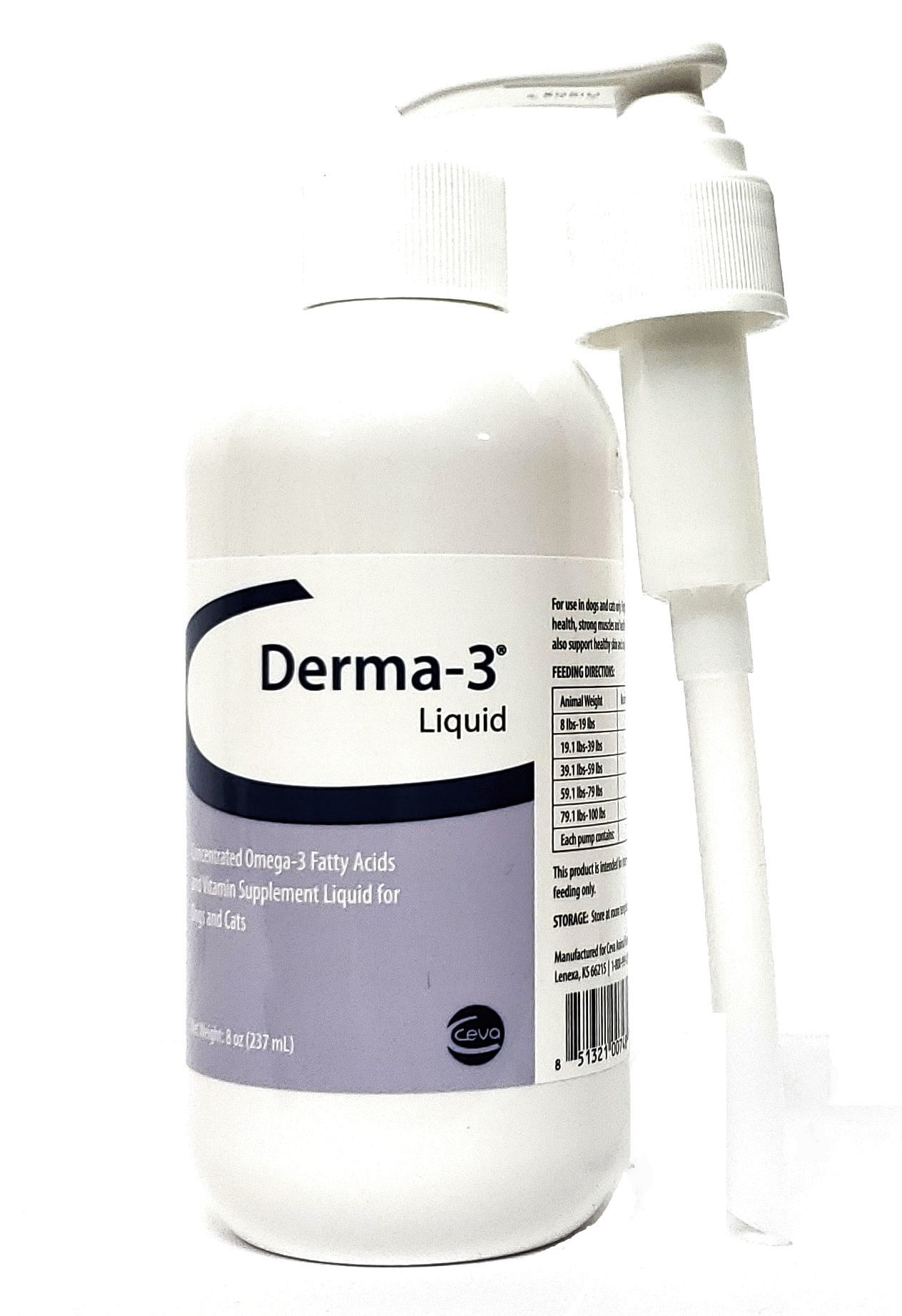 Derma-3 Omega Fatty Acids 8 oz - Walmart.com