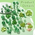 138Pcs St Patricks Day Vase Filler Green Floating Beads No Hole Acrylic ...