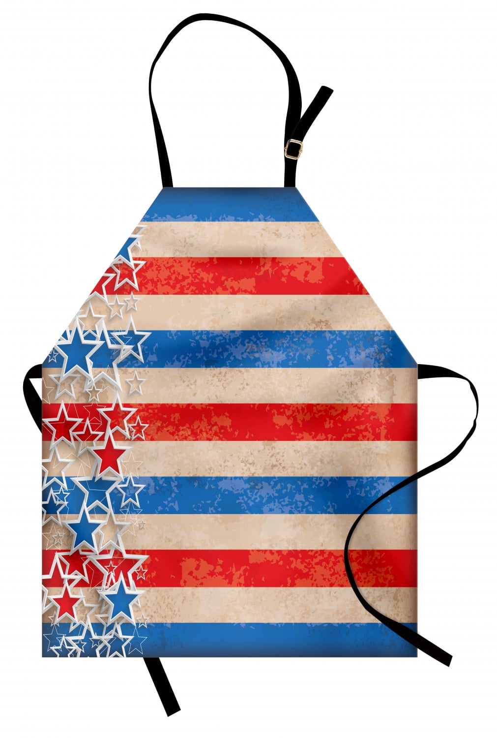 4th of July Apron Stars and Stripes Abstract Design Patriotic Theme ...