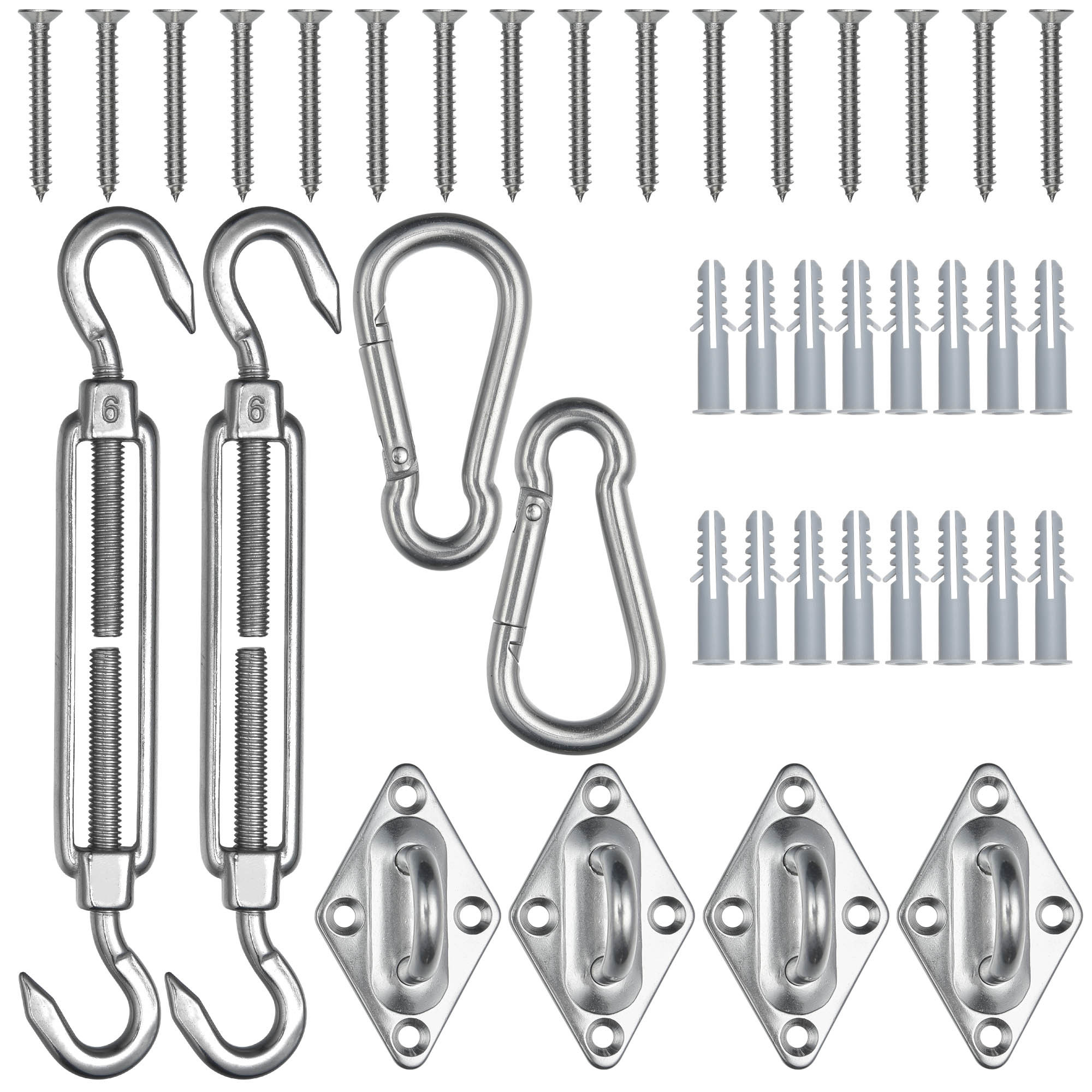 6 Inch Rectangle Sun Shade Sail Hardware Kit Shade Sails Walmart 6-inch-rectangle-sun-shade-sail-hardware-kit-shade-sails-walmart
