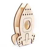 Hello Hobby Paint Your Own Wooden Light-Up Rockets, 6 Rockets With Tea ...