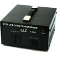 ELC T Series 3000 Watt Voltage Converter Transformer - Step Up/Down - 110v to 220v / 220v to ...