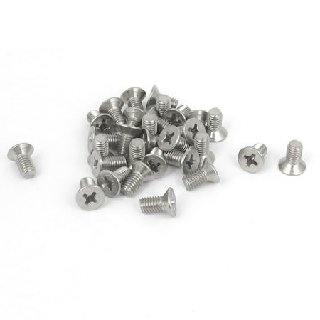 M5 x 10mm Metric Phillips Flat Head Countersunk Bolts Machine Screws ...