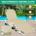 Slsy Sunbathing Chair, TriFold Portable Lay Foldable, 5-Position ...