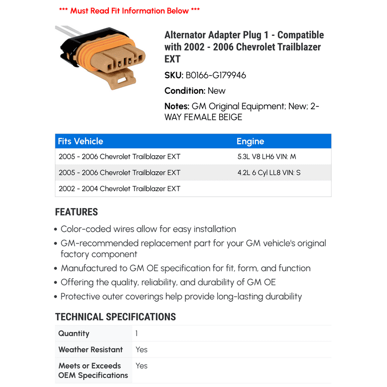 2006 Gmc Alternator Plug Wiring Diagram