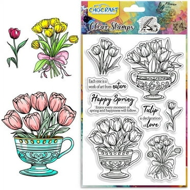 PVC Plastic Stamps for DIY Scrapbooking Photo Album Decorative Cards Making Stamp Sheets Label ...