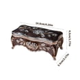 Antique Styles Floral Alloy Jewelry Storage Box With Multiple ...