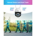 WiFi Security Cameras with Two Way Audio, ZOSI 5MP Outdoor Smart IP ...