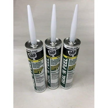 Dap 10.1-Ounce Seal 'N Peel Removable Caulk - Easy to Apply, Waterproof ...