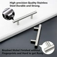 Findmall 30pk Stainless Steel Handles, Nickel Cabinet Pulls, 5in Length ...