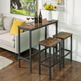 Narrow Kitchen Table, Metal Modern Extra Long Bar Table, 15.7 x 39.4 x ...
